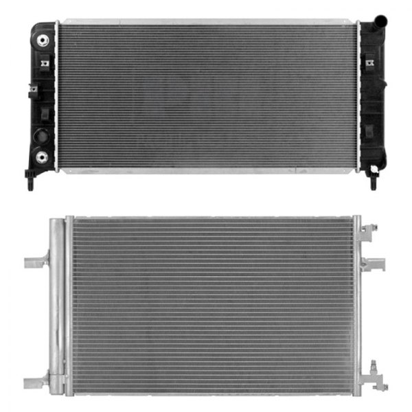 Pacific Best® BNDL-458637 - Radiator and Condenser Kit