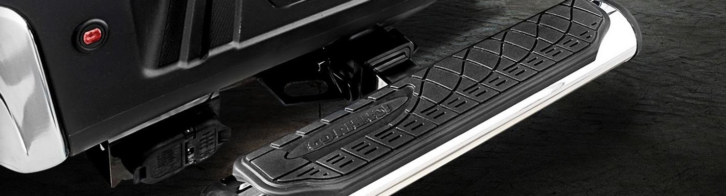 Trailer Hitch Steps | Bumper Guards, Lighted, Flip-Down – CARiD.com