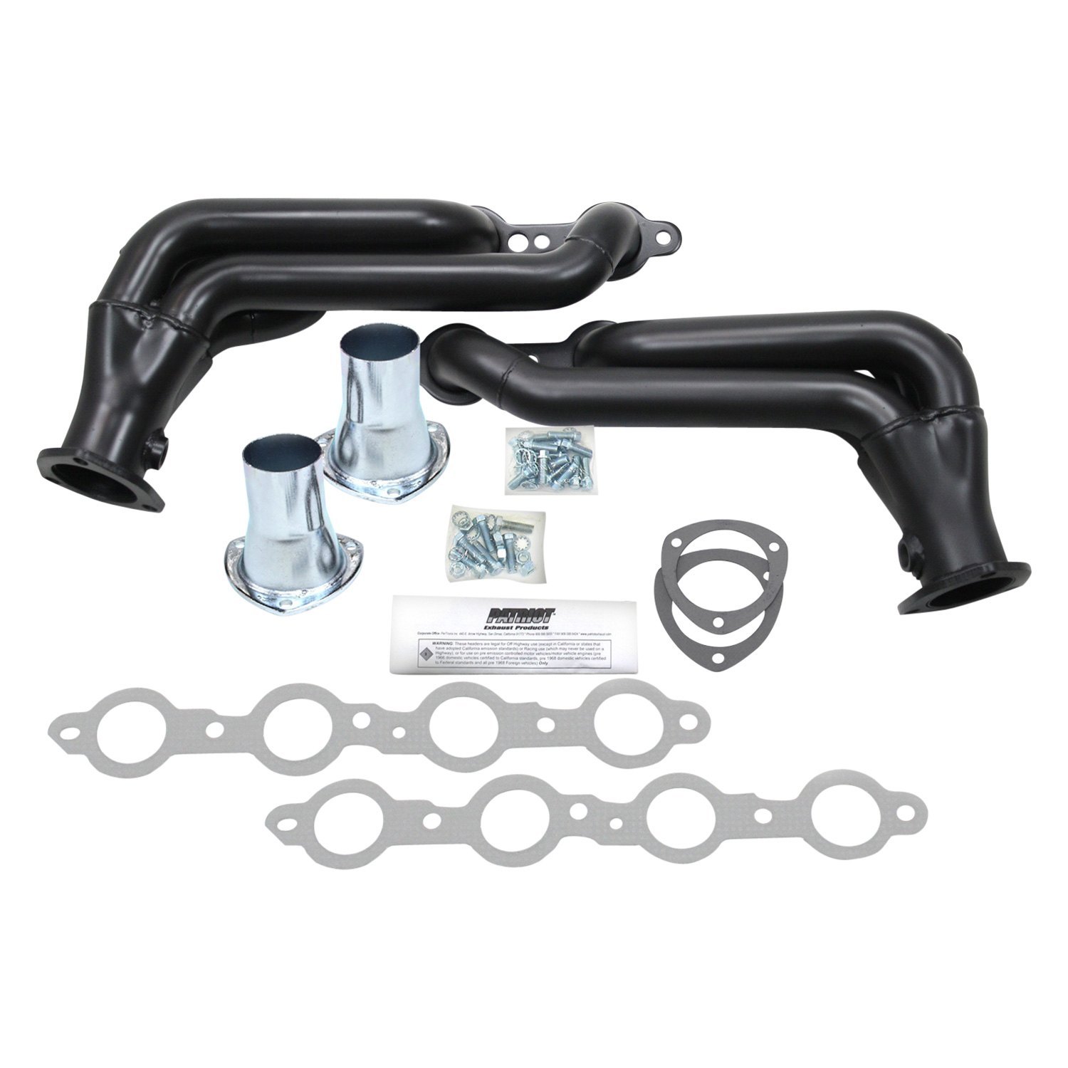 Patriot Exhaust® H8086-B - Steel Hi-Temp Black Coated Tight Tuck Street ...