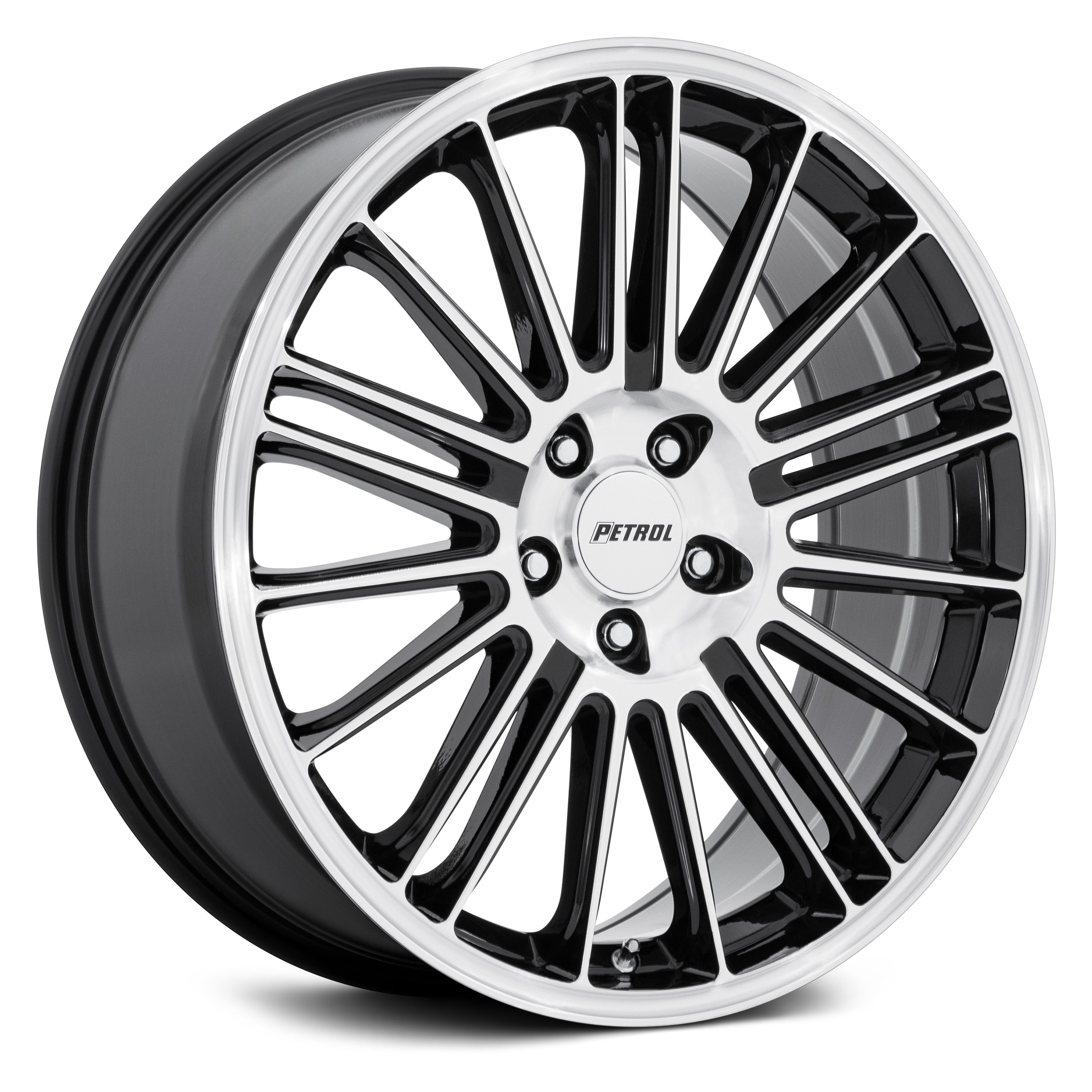 PETROL® P1D Wheels - Gloss Black with Machined Face Rims