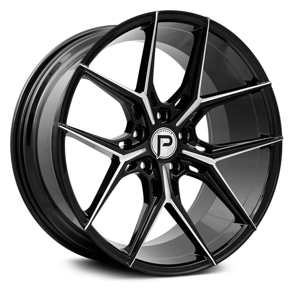 PINNACLE® P204 SPLENDENT Wheels - Gloss Black with Milled Accents Rims