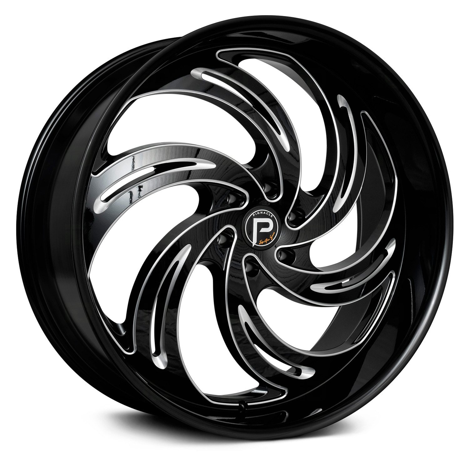 PINNACLE® P300 PHOENIX Wheels - Gloss Black with Milled Accents Rims