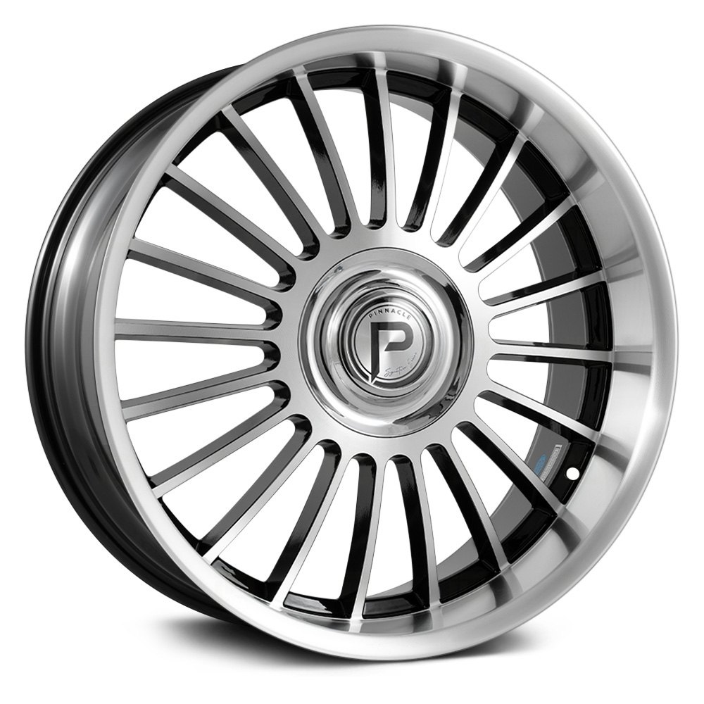PINNACLE® P310 NOBLE (FLOATING CAP) Wheels - Gloss Black with Machined ...
