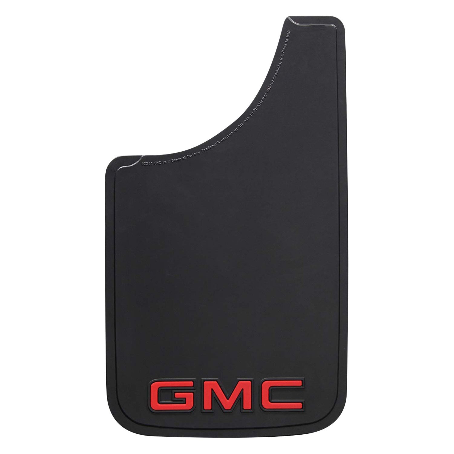 Plasticolor® 000545R01 - Easy Fit Black Mud Guards with GMC Logo