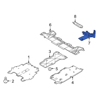 Porsche Cayman Underbody Covers | Splash Shields — CARiD.com