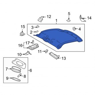 2008 Porsche Cayman Replacement Headliners | CARiD