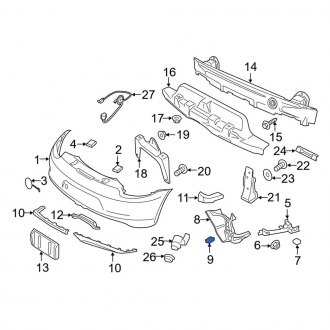 Porsche 718 Boxster Bumper Brackets & Hardware | Front, Rear — CARiD.com