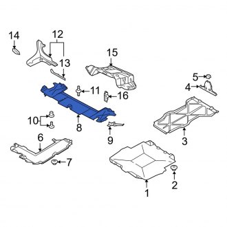 Porsche Boxster Underbody Covers | Splash Shields — CARiD.com