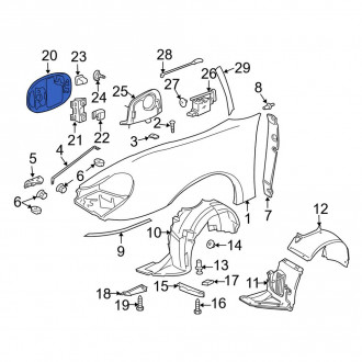 Porsche OEM Quarter Panels & Parts | Rear & Front — CARiD.com