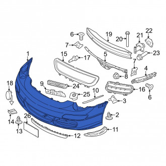 Porsche 911 Series Replacement Front Bumpers & Components — CARiD.com