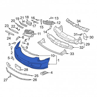 Porsche 911 Series Replacement Front Bumpers & Components — CARiD.com