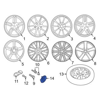 Porsche OE™ Wheel Center Caps - CARiD.com
