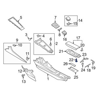 Porsche 718 Cayman Interior Brackets & Hardware — CARiD.com