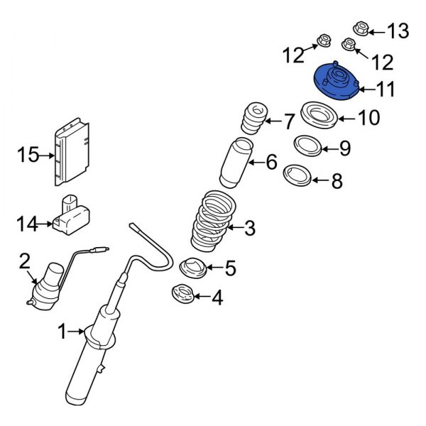 Porsche OE 99134301502 - Front Suspension Strut Mount