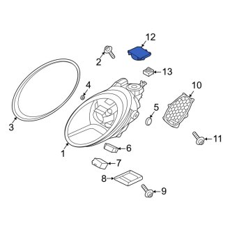 Porsche Headlight Components | Brackets, Adapters, Retainers — CARiD.com