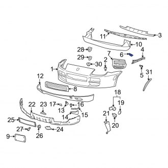 Porsche Cayenne Bumper Brackets & Hardware | Front, Rear — CARiD.com