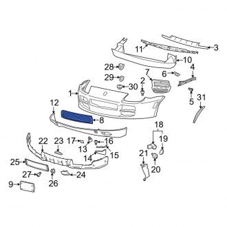 Porsche Cayenne Replacement Grilles | Moldings, Brackets - CARiD.com