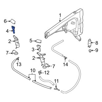 Porsche Cayenne Washer Nozzles & Parts — CARID.com