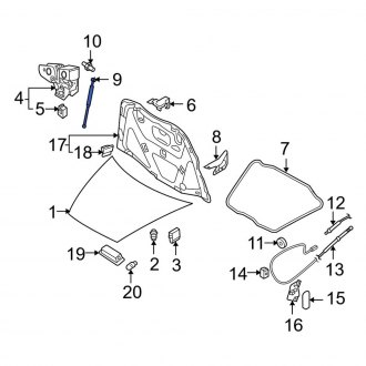 Porsche Cayenne Hood Shocks & Struts - Hood Lift Support | CARiD