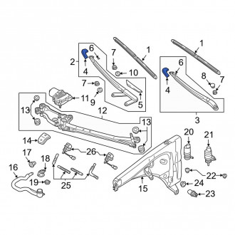 Porsche Cayenne Replacement Wiper Arms — CARID.com