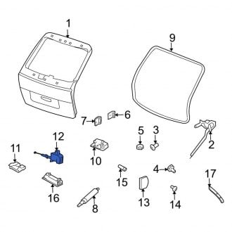 Porsche Cayenne Trunk & Tailgate Lock Motors, Switches, Relays | CARiD