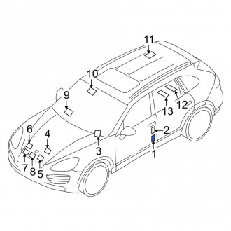 Porsche Cayenne Interior Brackets & Hardware — CARiD.com
