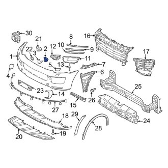 Porsche Cayenne Bumper Brackets & Hardware | Front, Rear — CARiD.com