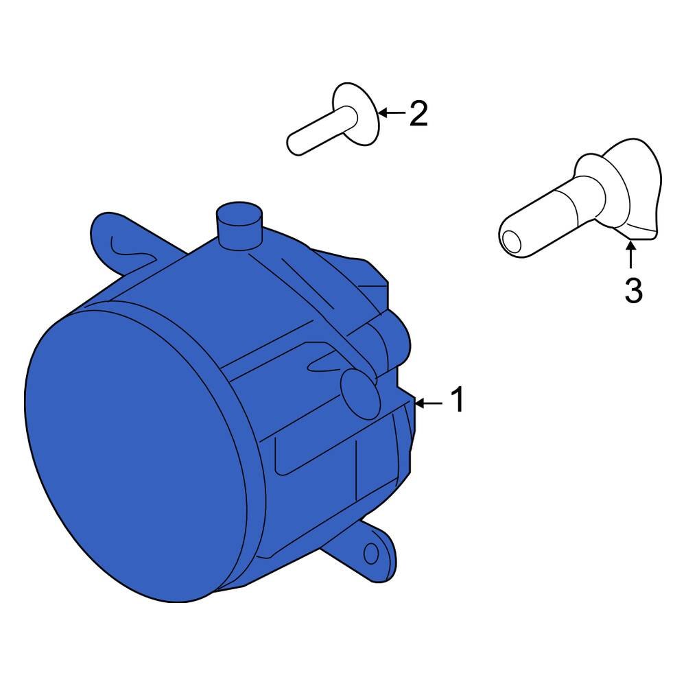 Porsche OE 95563116300 - Front Fog Light