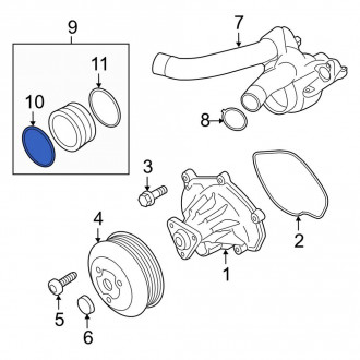 Porsche Panamera Engine Thermostats & Parts | Seals, Housings — CARiD.com