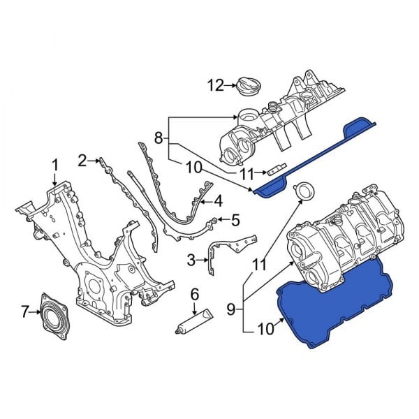 Porsche OE 94610593565 - Engine Valve Cover Gasket