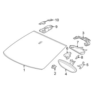2012 Porsche Cayenne Replacement Windshield Glass — CARiD.com