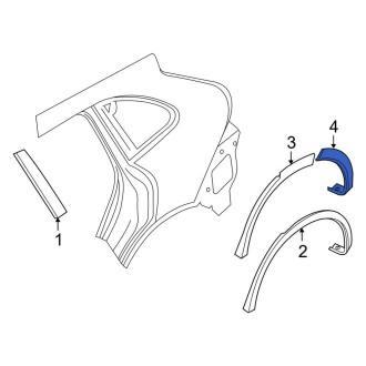 Porsche Cayenne Replacement Fender Moldings & Trim — CARiD.com
