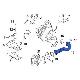 Porsche Cayenne Turbocharger Pipes, Hoses & Clamps — CARiD.com