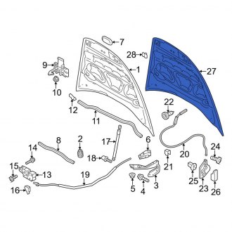 Porsche Cayenne Under Hood Insulations - Pads, Liners | CARiD