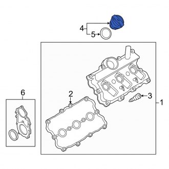 Porsche Panamera Engine Valve Covers & Parts | Gaskets, Bolts — CARiD.com