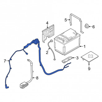 Porsche Cayenne Battery Cables, Terminals, Lugs — CARiD.com