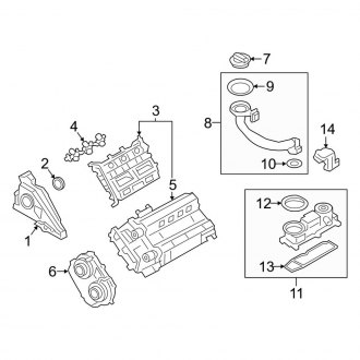 2023 Porsche Cayenne Engine Valve Covers & Parts — CARiD.com