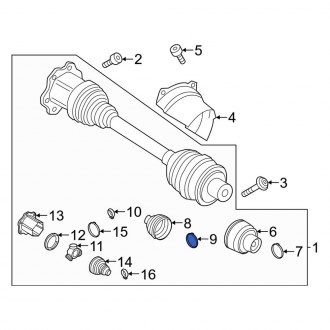 Porsche Cayenne OEM Driveline & Axle Parts | Hubs, CV-Joints — CARiD.com
