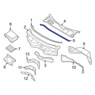 Porsche Cayenne Hood Weatherstripping Seals — CARiD.com