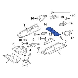 Porsche Cayenne Underbody Covers | Splash Shields — CARiD.com