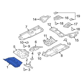 Porsche Cayenne Underbody Covers | Splash Shields — CARiD.com