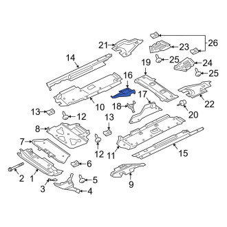 Porsche Cayenne Underbody Covers | Splash Shields — CARiD.com