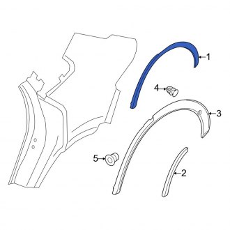 Porsche Cayenne Replacement Fender Moldings & Trim — CARiD.com