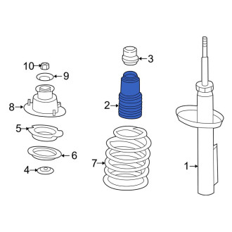 Porsche Boxster OEM Suspension Parts - Shocks, Struts | CARiD