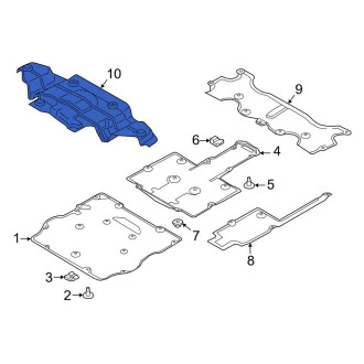 Porsche Boxster Underbody Covers | Splash Shields — CARiD.com