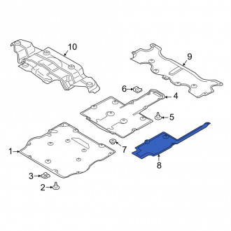 Porsche Cayman Underbody Covers | Splash Shields — CARiD.com