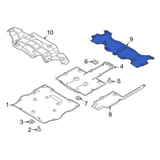 Porsche Cayman Underbody Covers | Splash Shields — CARiD.com
