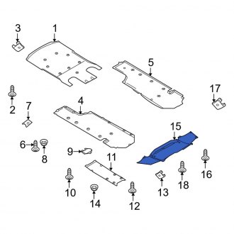 Porsche Panamera Underbody Covers | Splash Shields — CARiD.com
