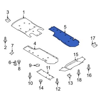 Porsche Panamera Underbody Covers | Splash Shields — CARiD.com