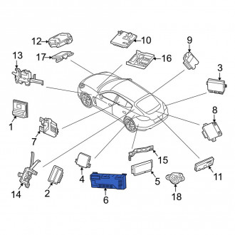 Porsche Panamera Trunk & Tailgate Lock Motors, Switches, Relays — CARID.com